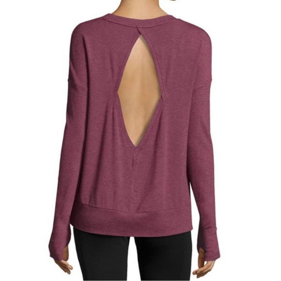 ALO Yoga | Tops | Alo Yoga Burgundy Long Sleeve Pullover Top | Poshmark